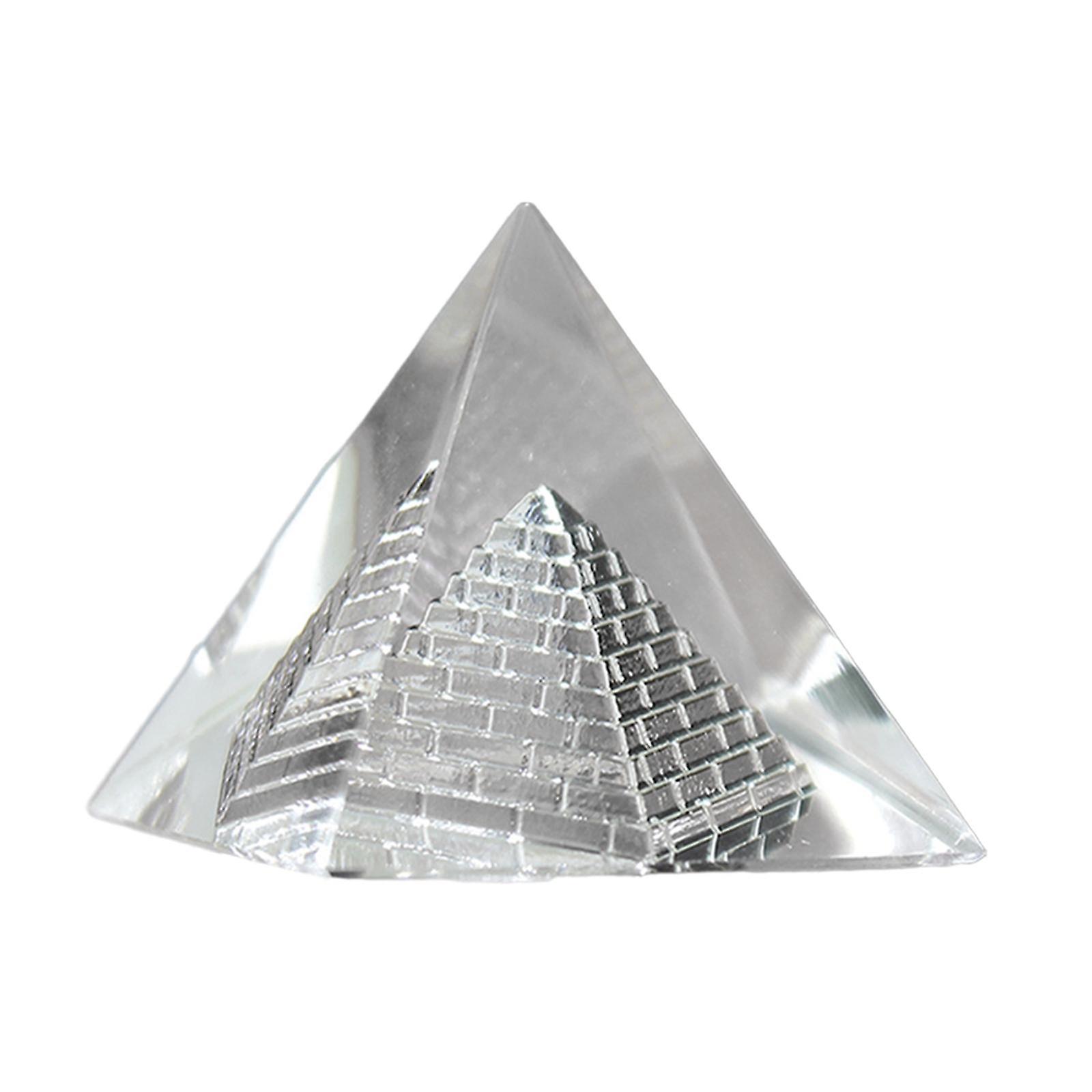 Crystal Stone Pyramid Pyramid Ornament Home Decor Model Collectibles ...