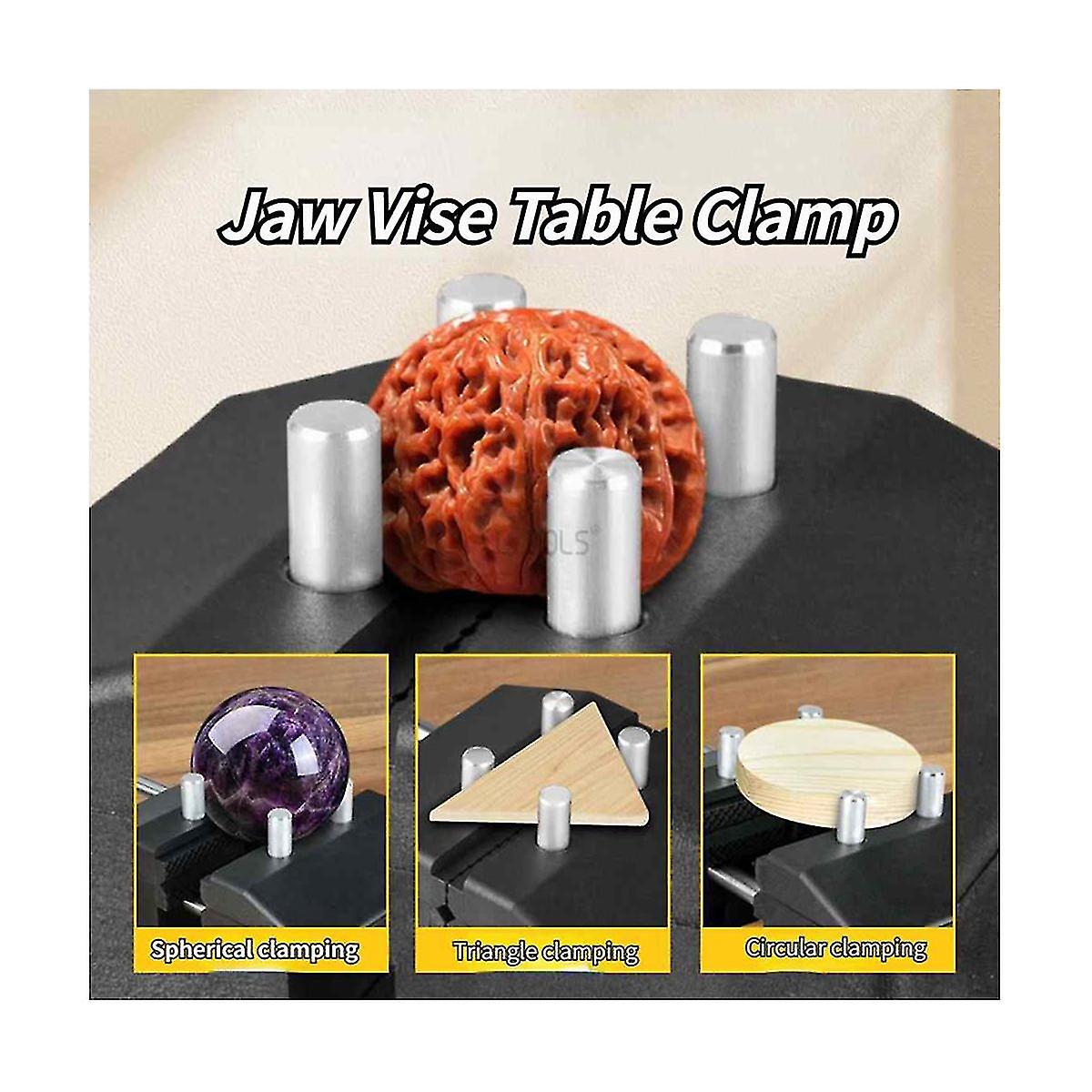 120mm Jaw Vise Table Clamp 360 Rotating Adjustable Clamp Vise Workbench ...