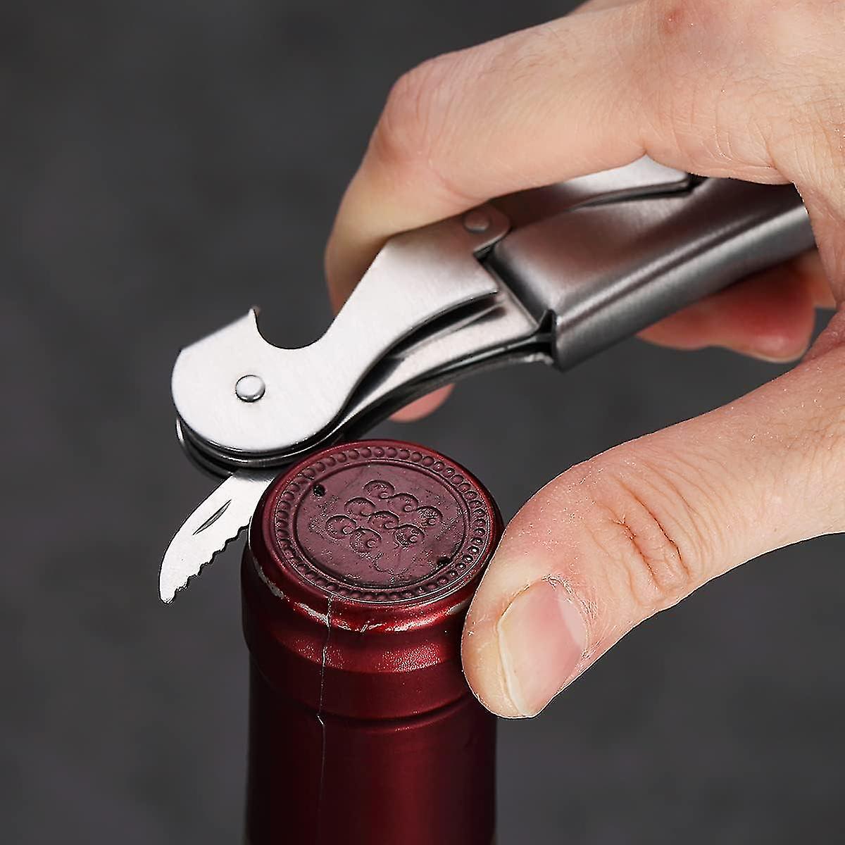 Waiter Corkscrew Wine Key Wine Opener With Foil Cutter,stainless Steel ...