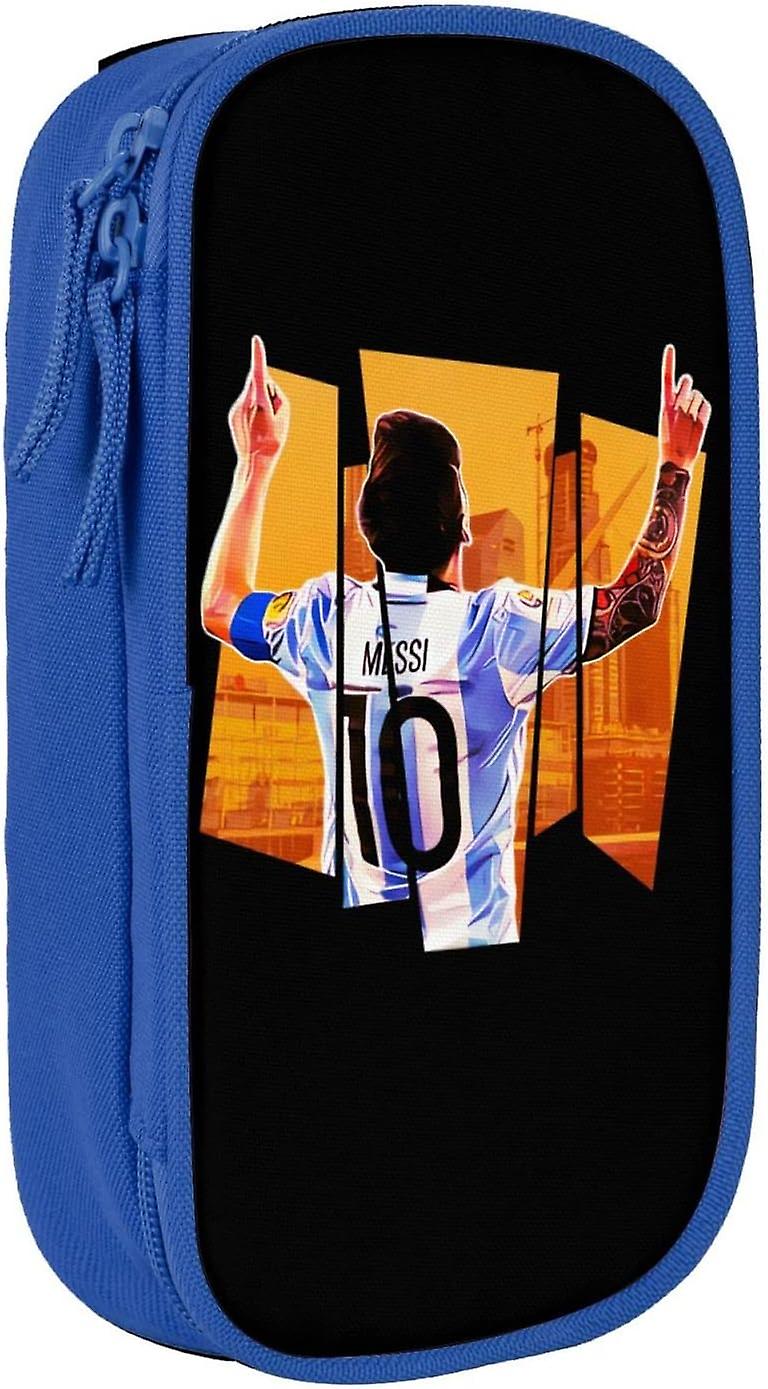 #10 Messi 2022 Big Capacity Pencil Pen Case for Office College School ...