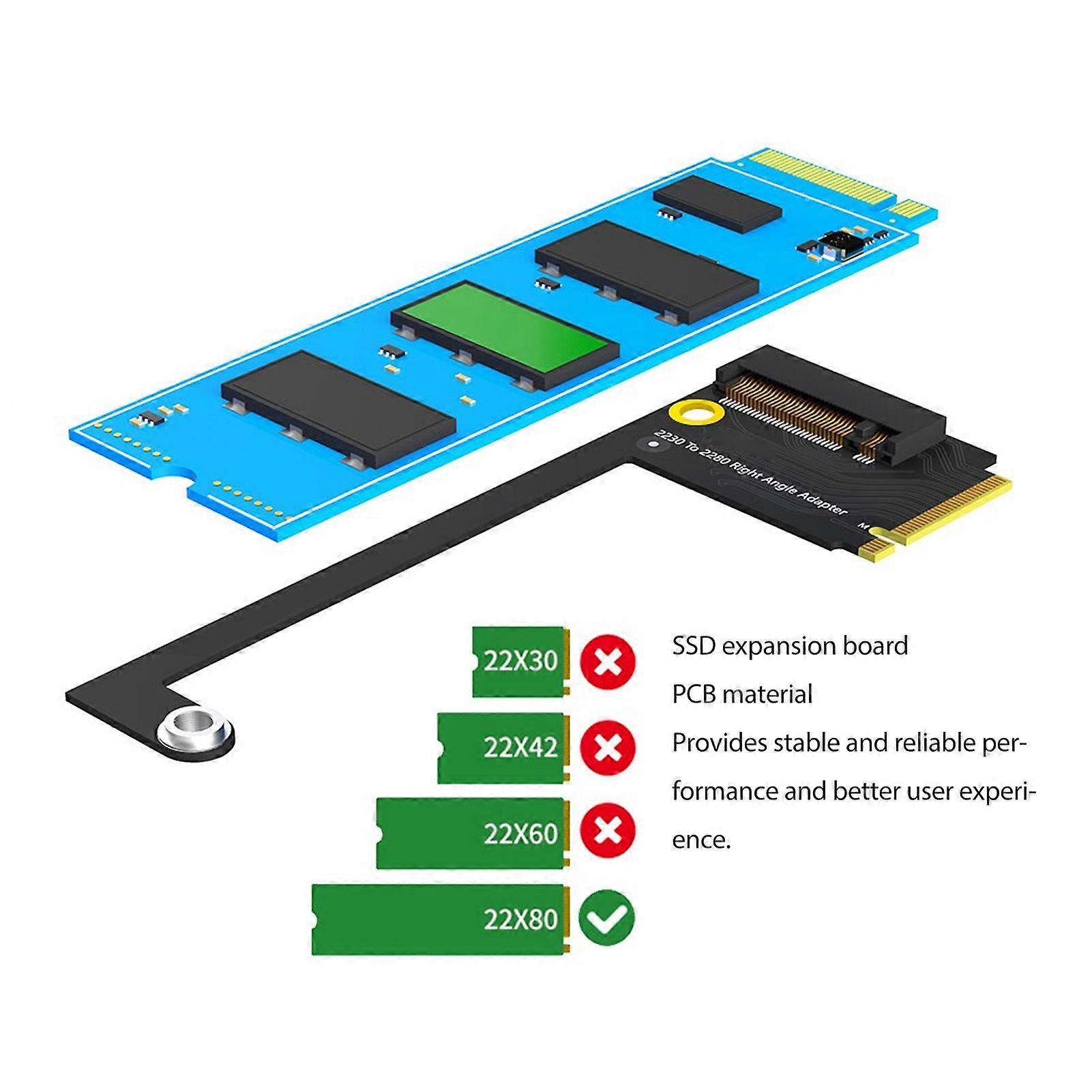 For Rog Ally Handheld Conversion 2230 to 2280 SSD Expansion Board NVME ...