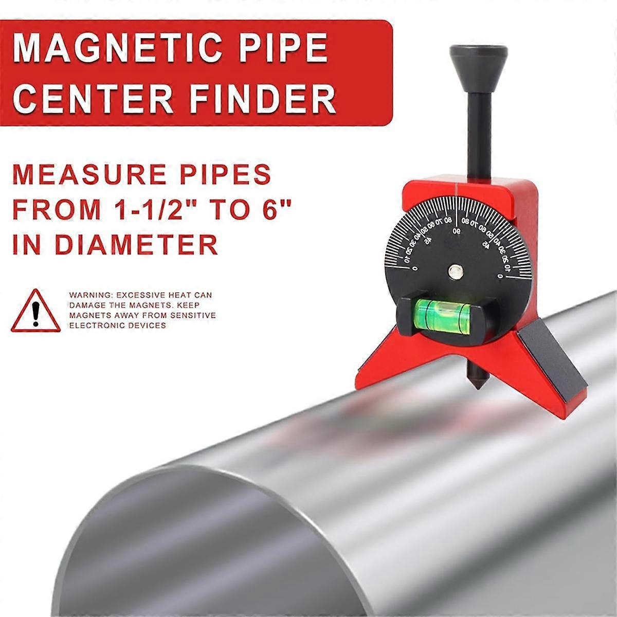 Pipe Center Finder, Pipefitter Tools with Magnetic Centering , Pipe 2 ...