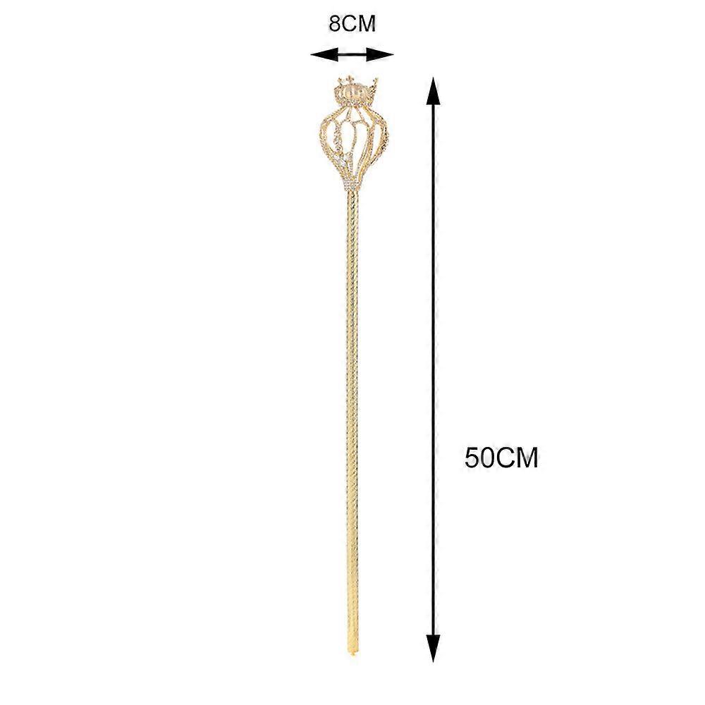 Scepter Rhinestones Copper Party Crafts Wedding Handheld Prop ...