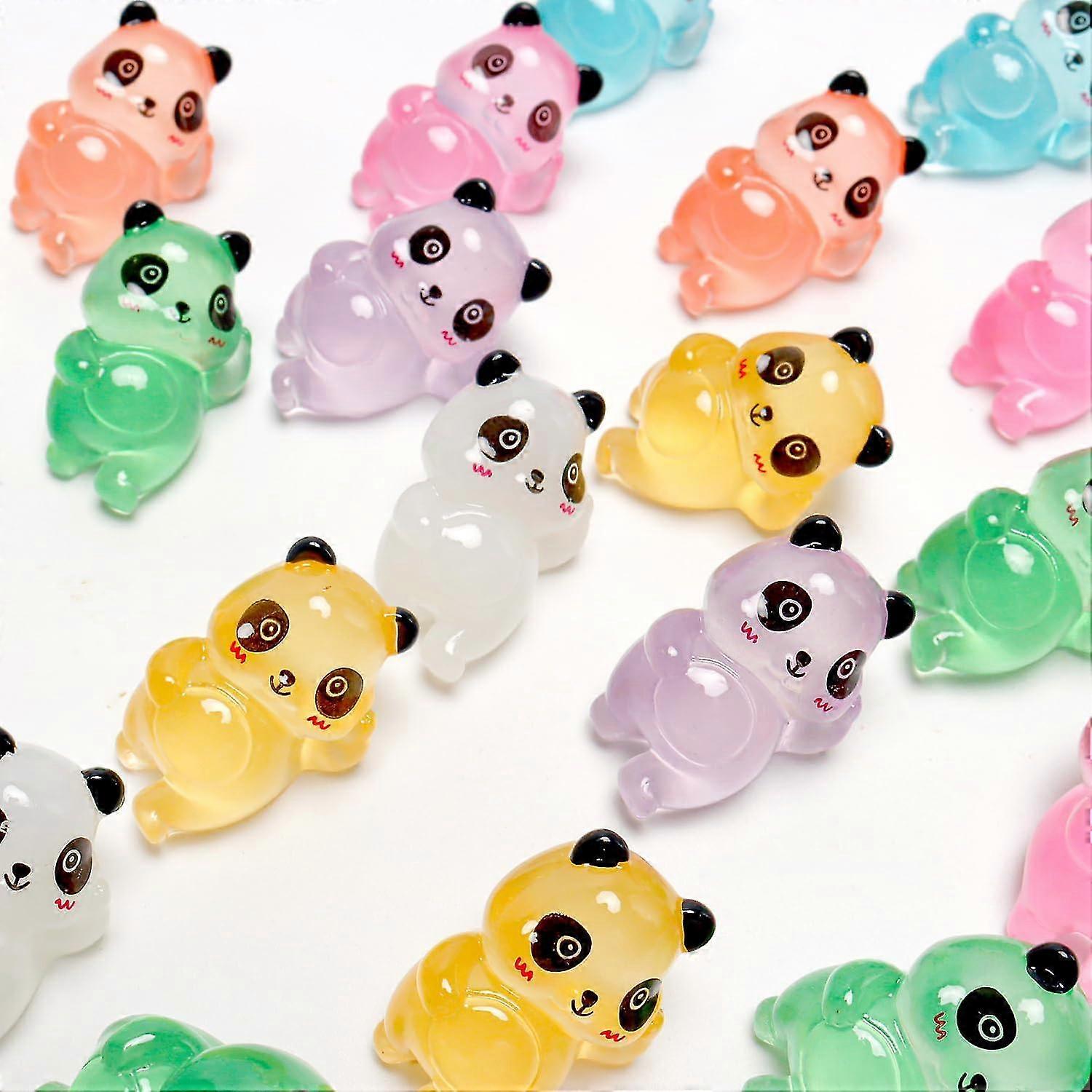 35 Pcs Miniature Panda Mini Panda Figures Cute Resin Panda Miniature ...