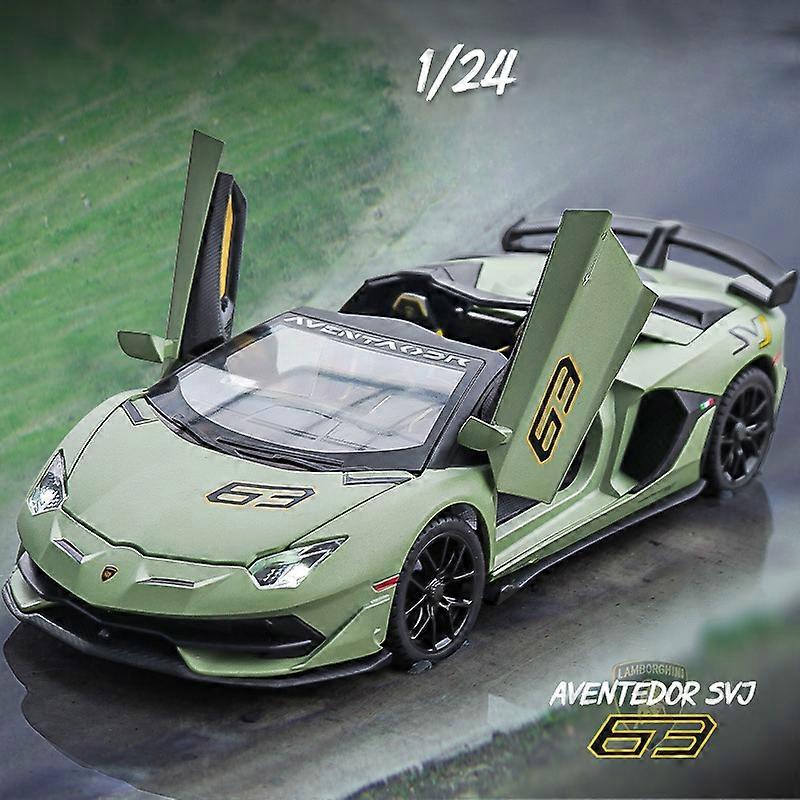 Formgjuten 1/24 skala Lamborghini Aventador SVJ Super Car Model Med ...