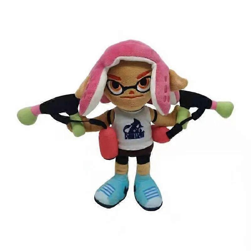25cm Game Splatoon 2 Plush Cartoon Double Gun Girl Stuffed Doll Bedroom ...