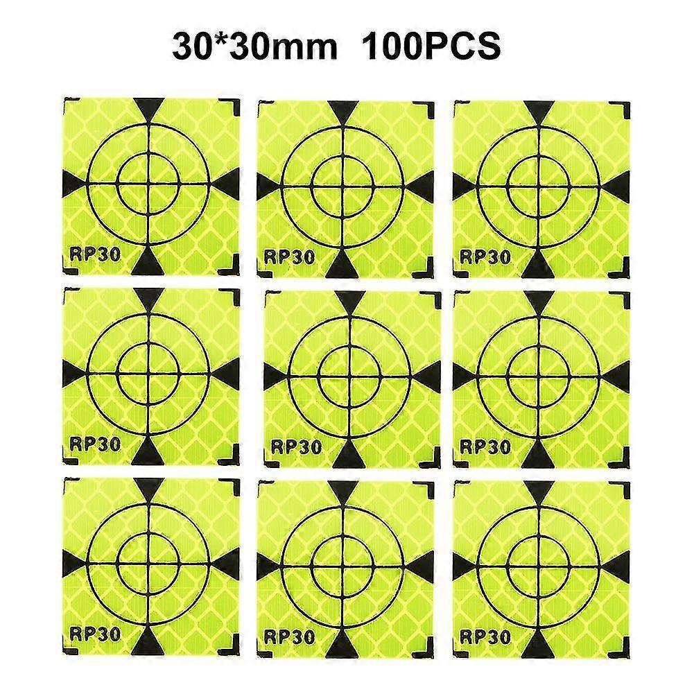 100pcs Reflector Sheet Reflective Tape Target Total Station Reflector ...