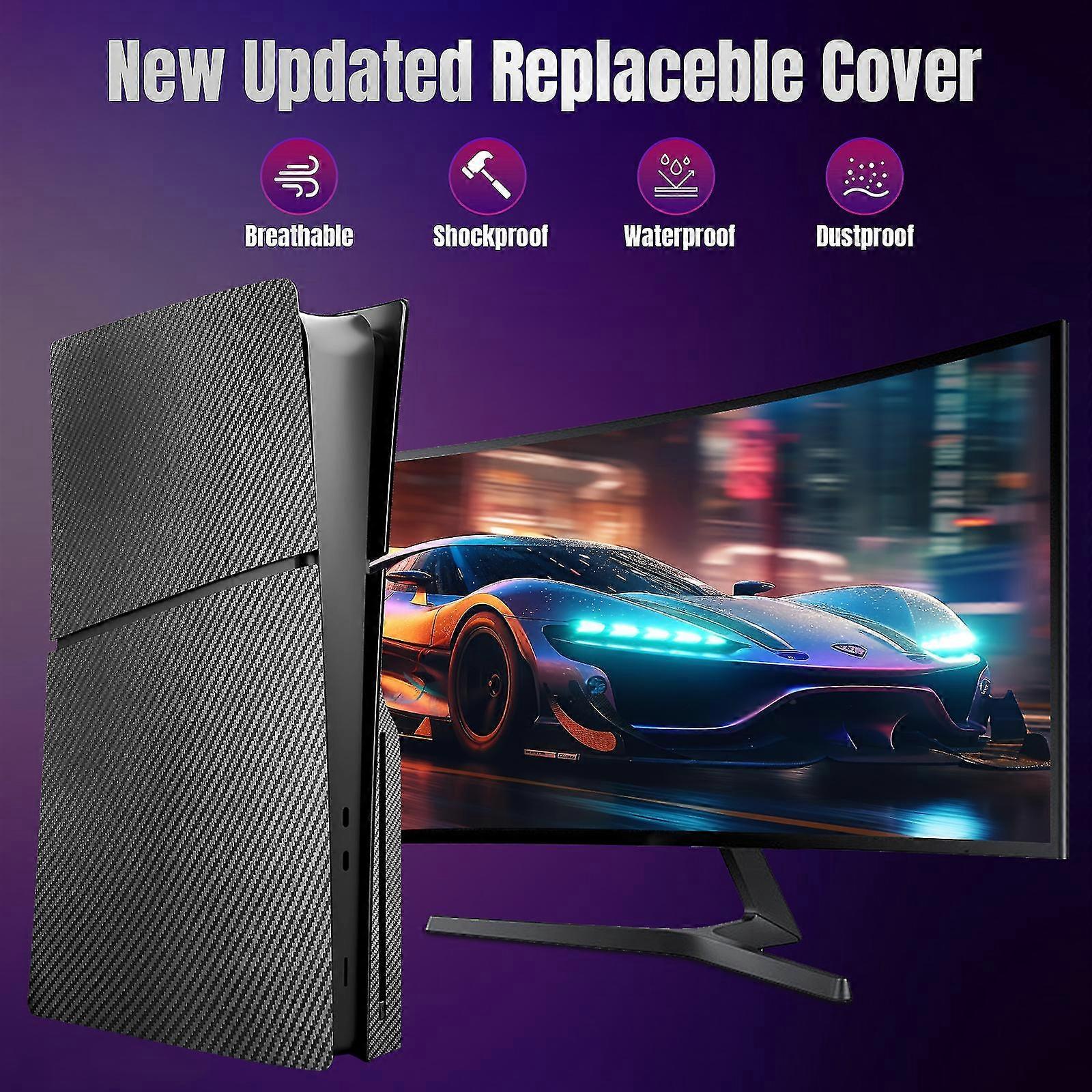 Ps5 Slim Cover Ps5 Slim Plates, Carbon Fiber Ps5 Slim Faceplate ...