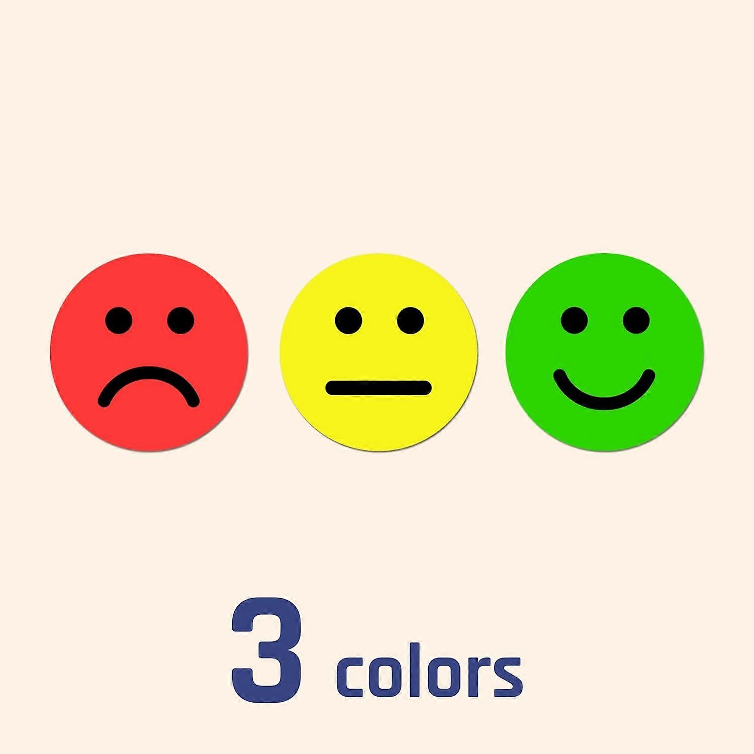 1200 sheets - 2.54 cm happy/sad smiley face behavior emotion stickers ...