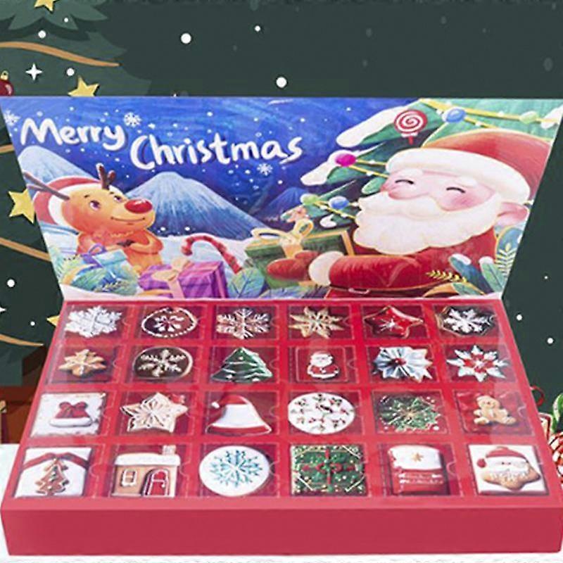 Christmas Countdown Box 24 Days Christmas Advent Boxes Empty Fillable ...