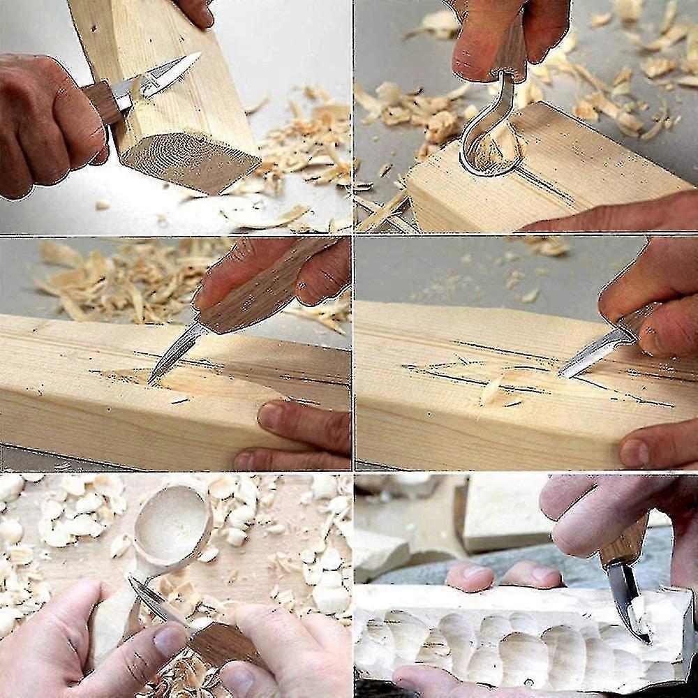 10pcs Carbon Steel Wood Carving Tools Wood Carving Tool Set With Hook ...