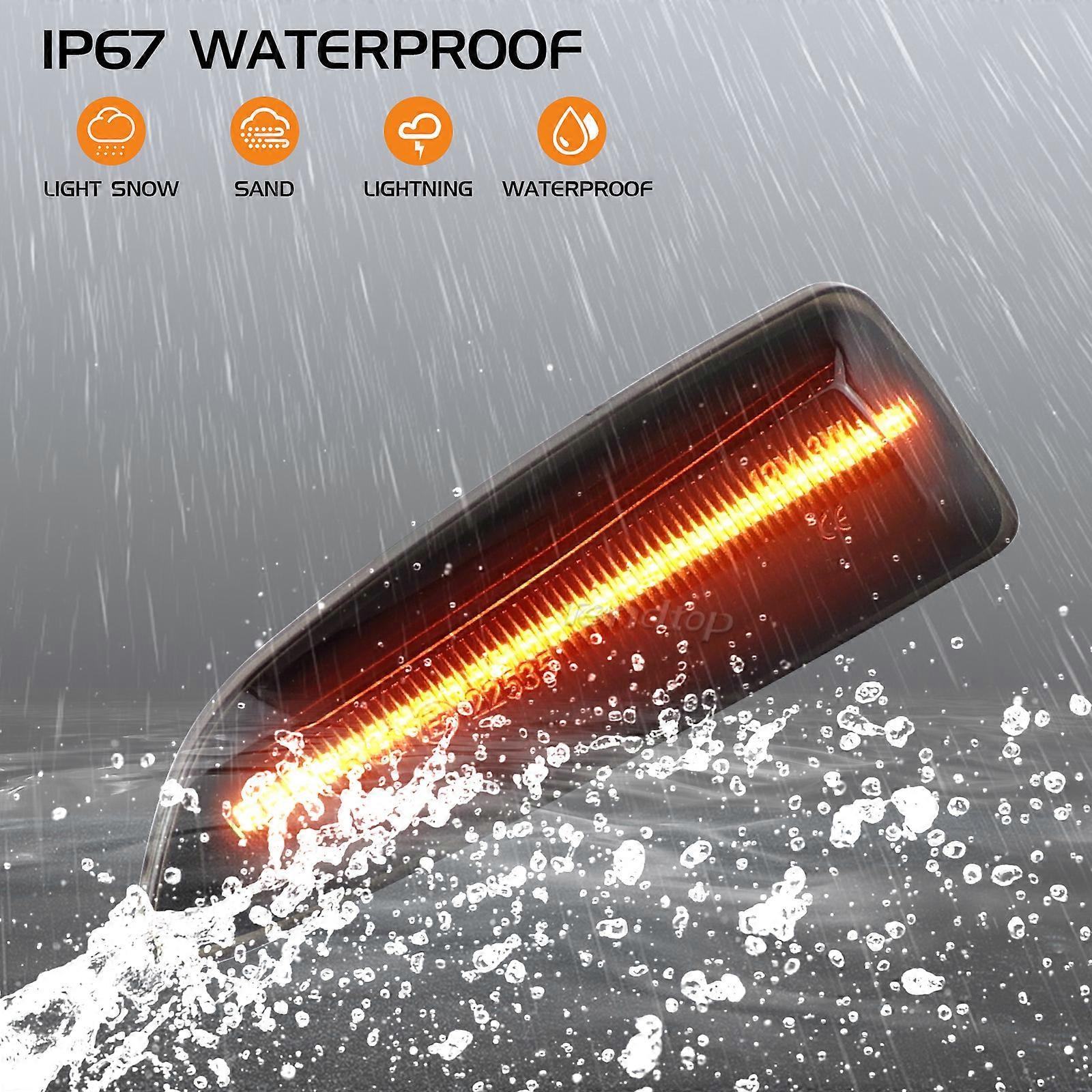 2Pcs Led Dynamic Side Marker Turn Signal car light For Opel Astra J ...