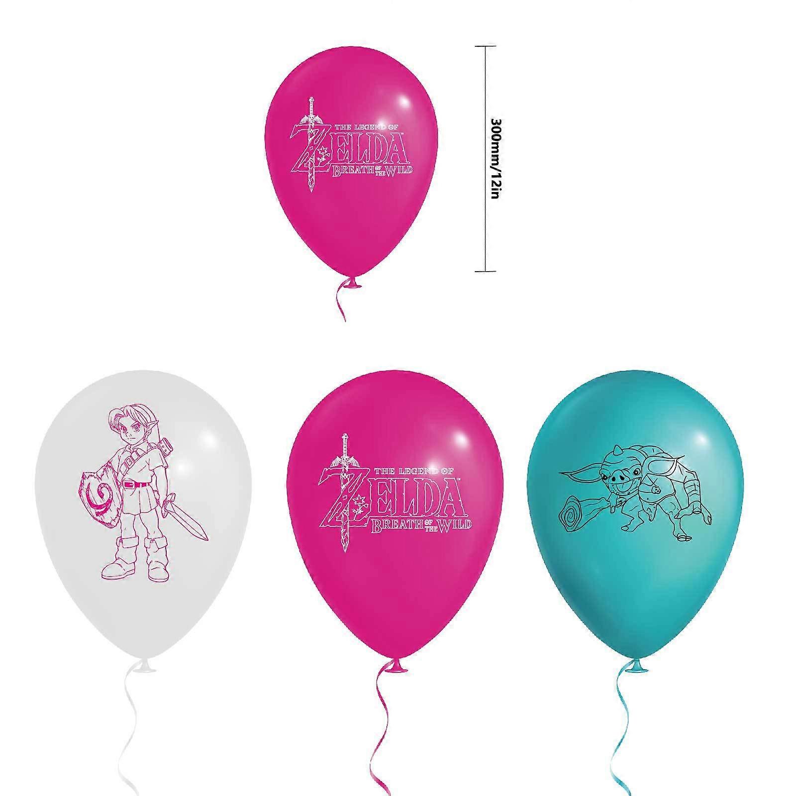 Legend of Zelda Princess Birthday Balloons with Banner Cake Topper ...