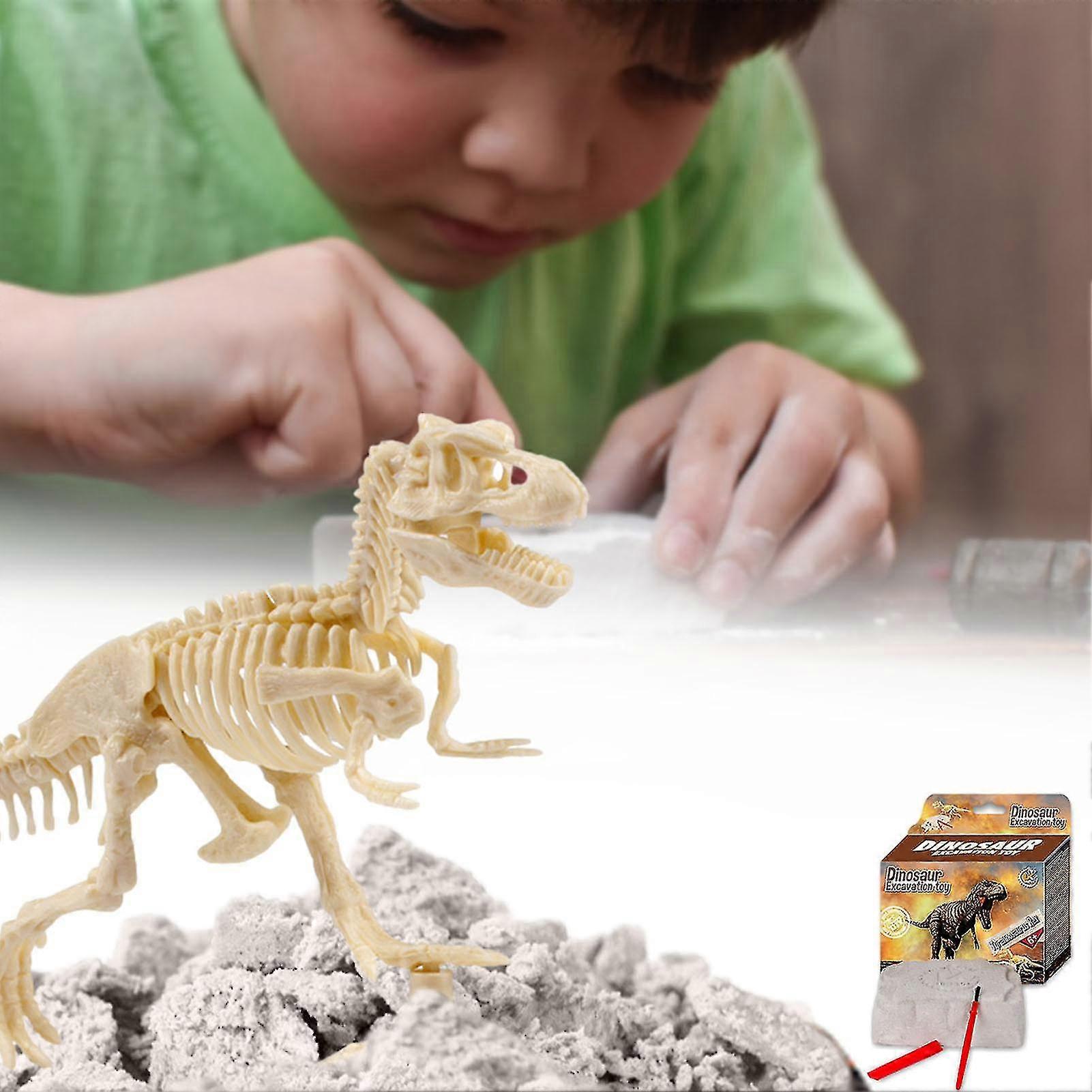 3d Dinosaur Puzzle Digging Fossil Kit Realistic And Safe Tools Easy To ...