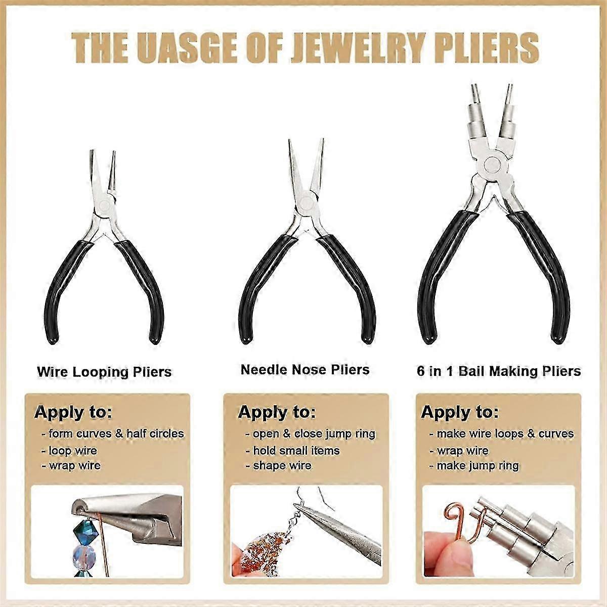 Wire Bending Jig with Jewelry Pliers Set, Tools for Jewelry Making ...