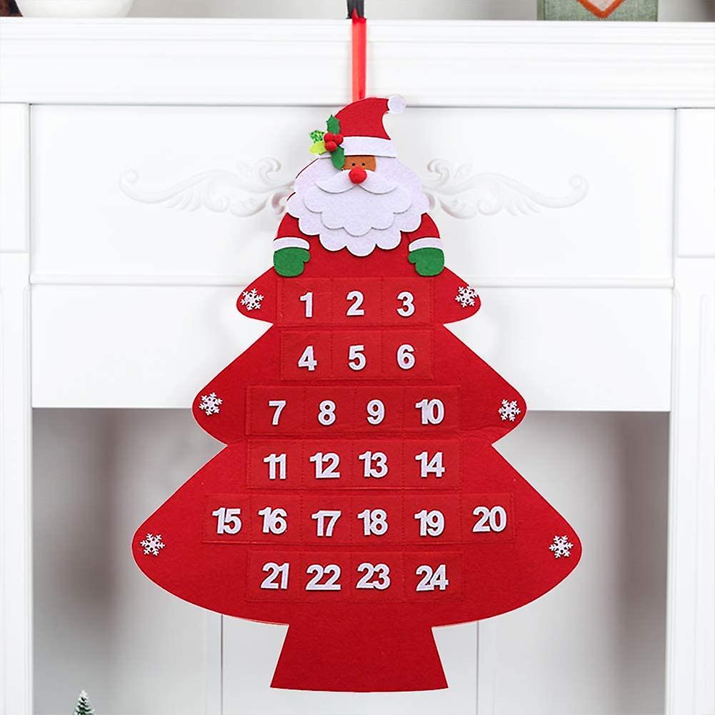 Christmas Felt Advent Calendar, Santa Advent Calendar Advent Calendar ...
