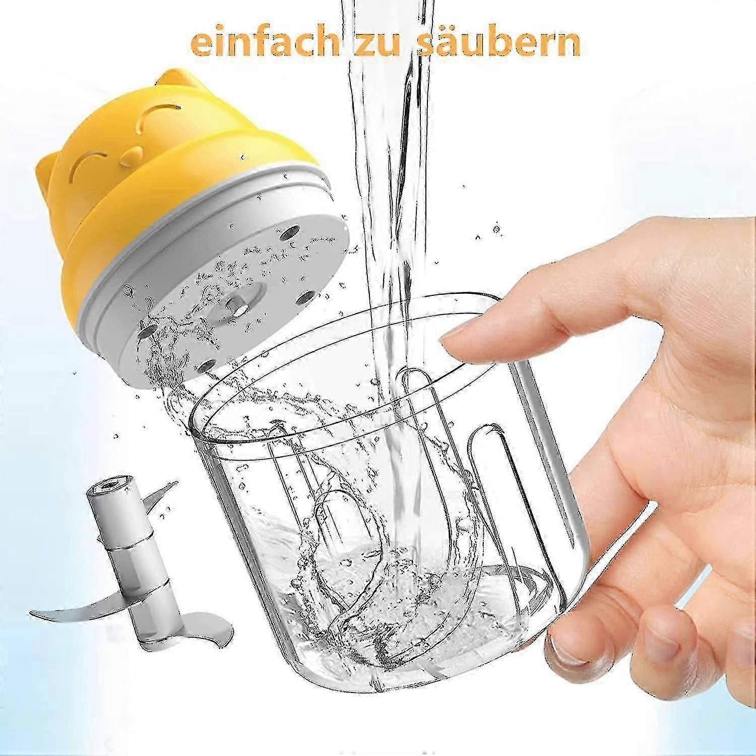 Electric Chopper, 250 Ml Wireless Portable One Button Operation For ...