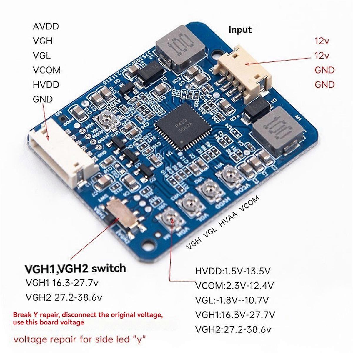 VGH VGL DC Module Repair LCD Panel Broken Y Color Abnormal Horizontal ...