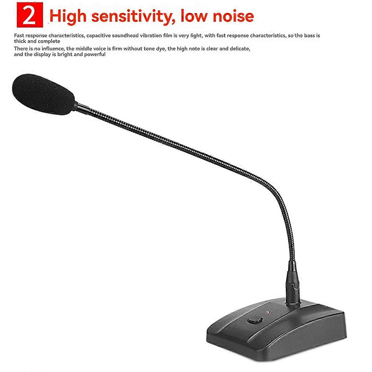 Professional Wired Conference Microphone Desktop Gooseneck Condenser ...
