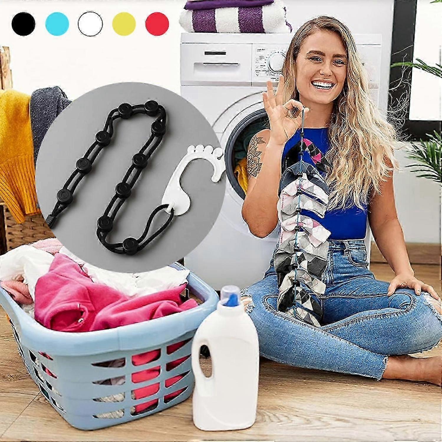 Portable Socks Washing Line Laundry Tool Storage Hanger Nylon Sock ...