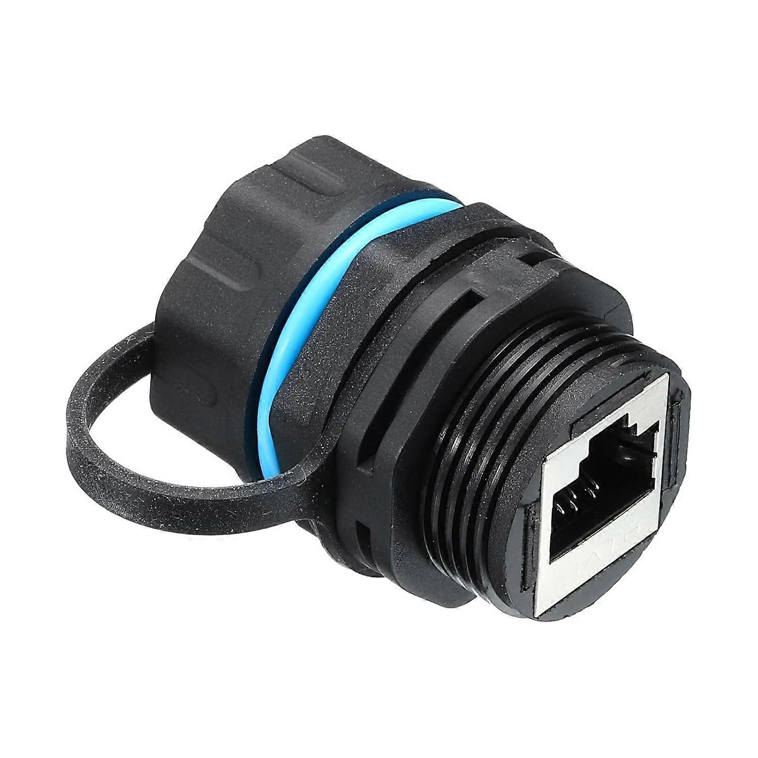 RJ45 Panel Mount Coupler IP68 Shielded Bulkhead Ethernet Pass-Through ...