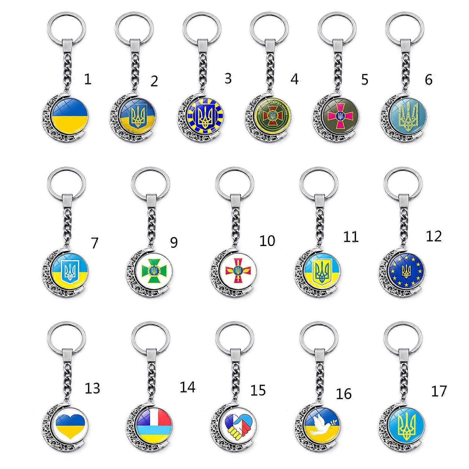 Ukraine National Flag Keychain Europe Country Metal Connector for Key ...