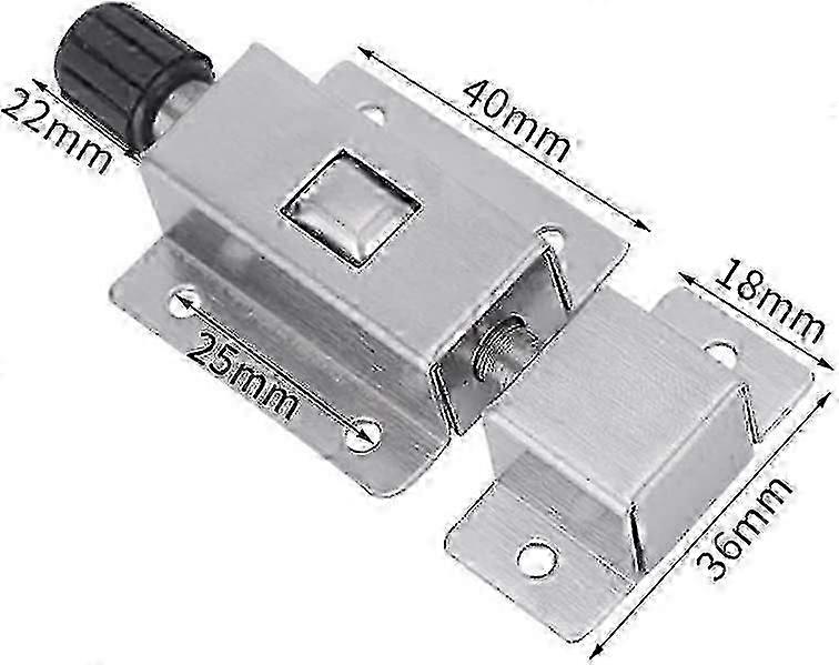 4 piece spring loaded automatic sliding latch, 2 inch stainless steel ...