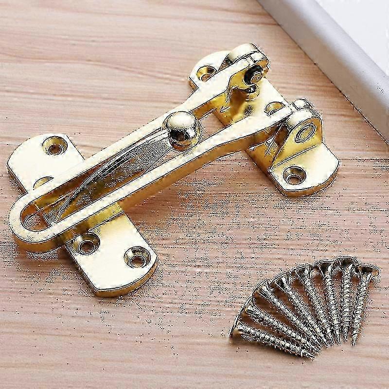 Golden Home Security Door Lock with Swing Bar and Anti-Theft Latch for ...