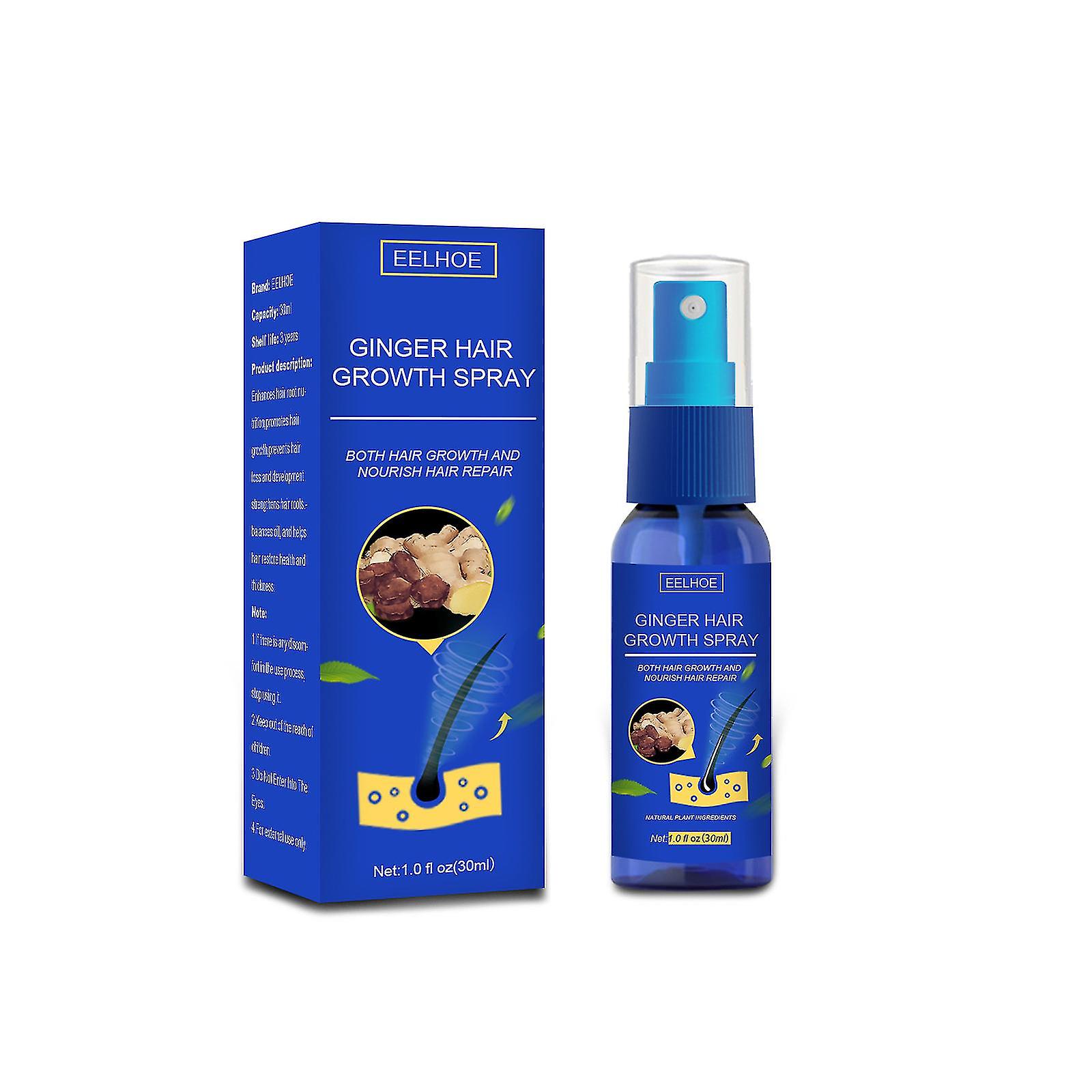 Ginger Hair Growth Ginger Hair Growth Spray Scalp Massage Care Nutrient ...