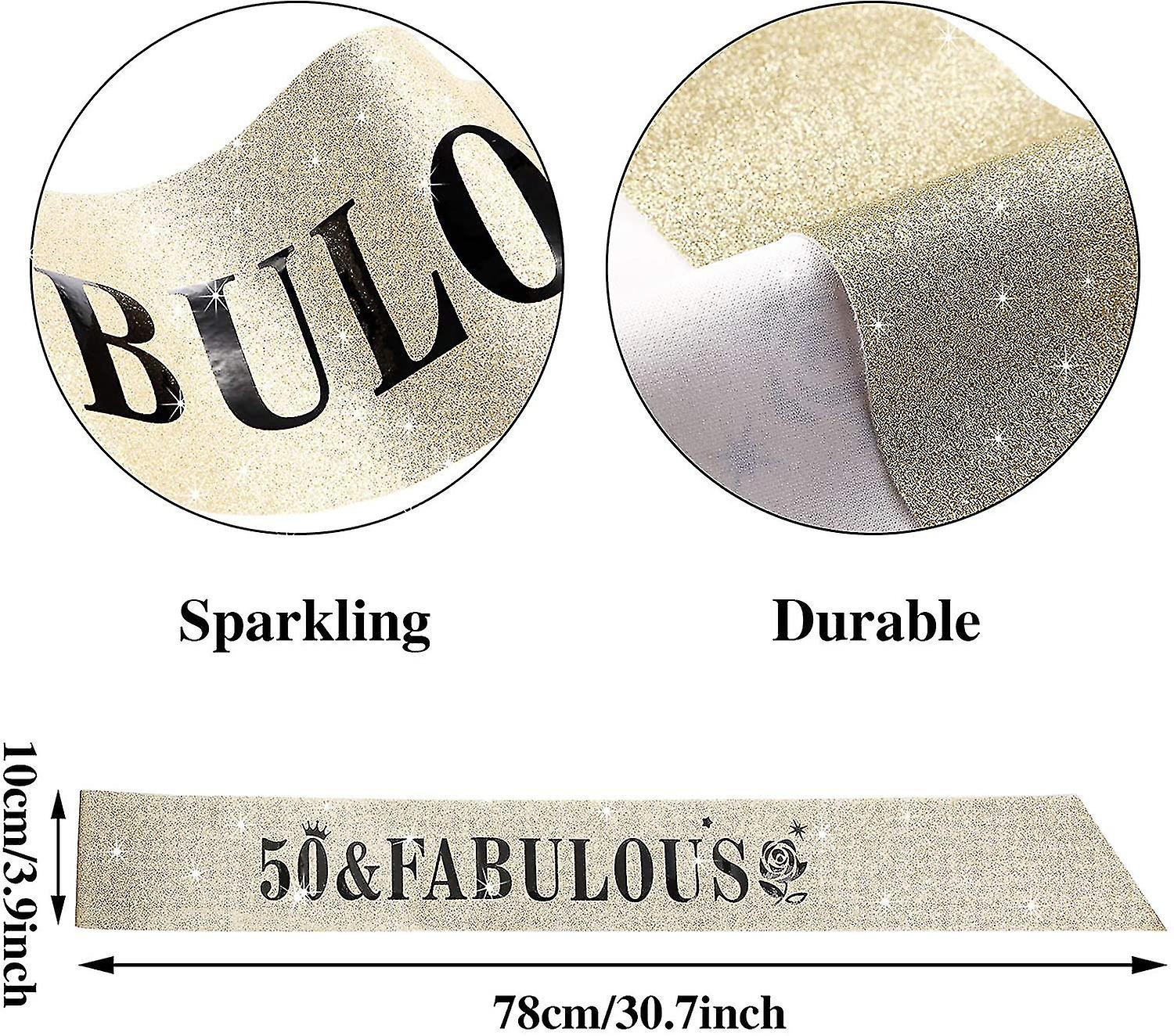 Willbond 50th Birthday Sash And Tiara Set For 50th Birthday, 50 ...