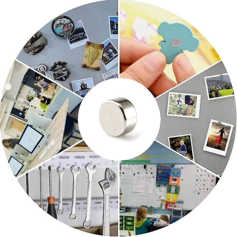 100 Pieces Magnet Ultra Magnet Super Magnets Household Magnets 8x1 Mm ...