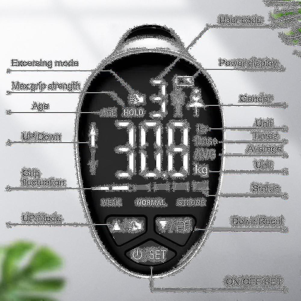 Grip Strength Trainer, Grip Strength Tester Hand Grip Exerciser Auto ...