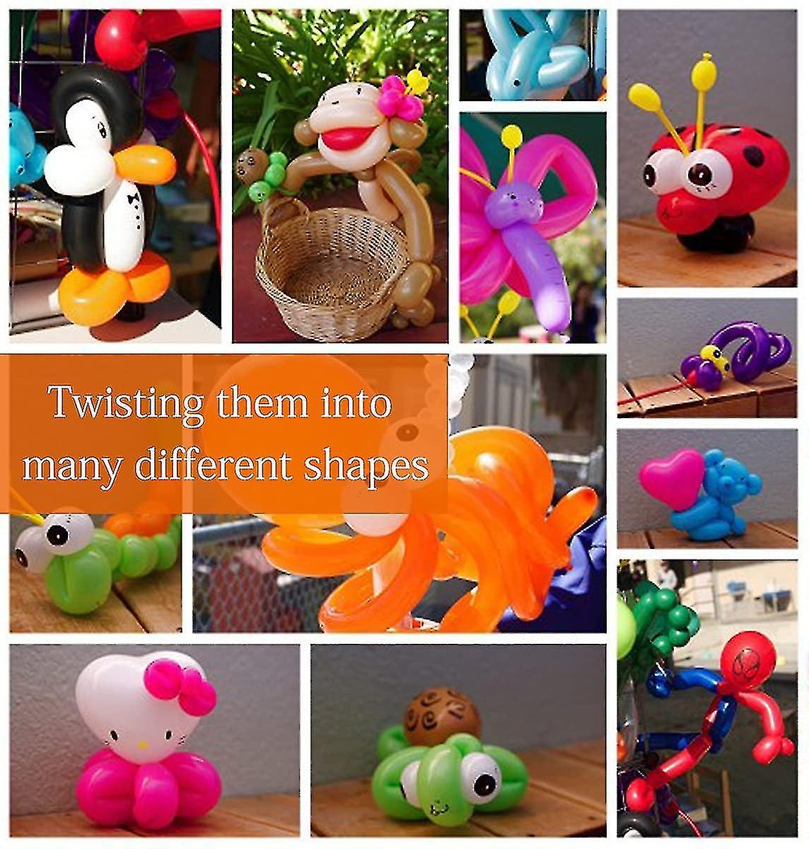 Latex Twisting Balloons 260q Animal Magic Long Balloons Assorted Color ...
