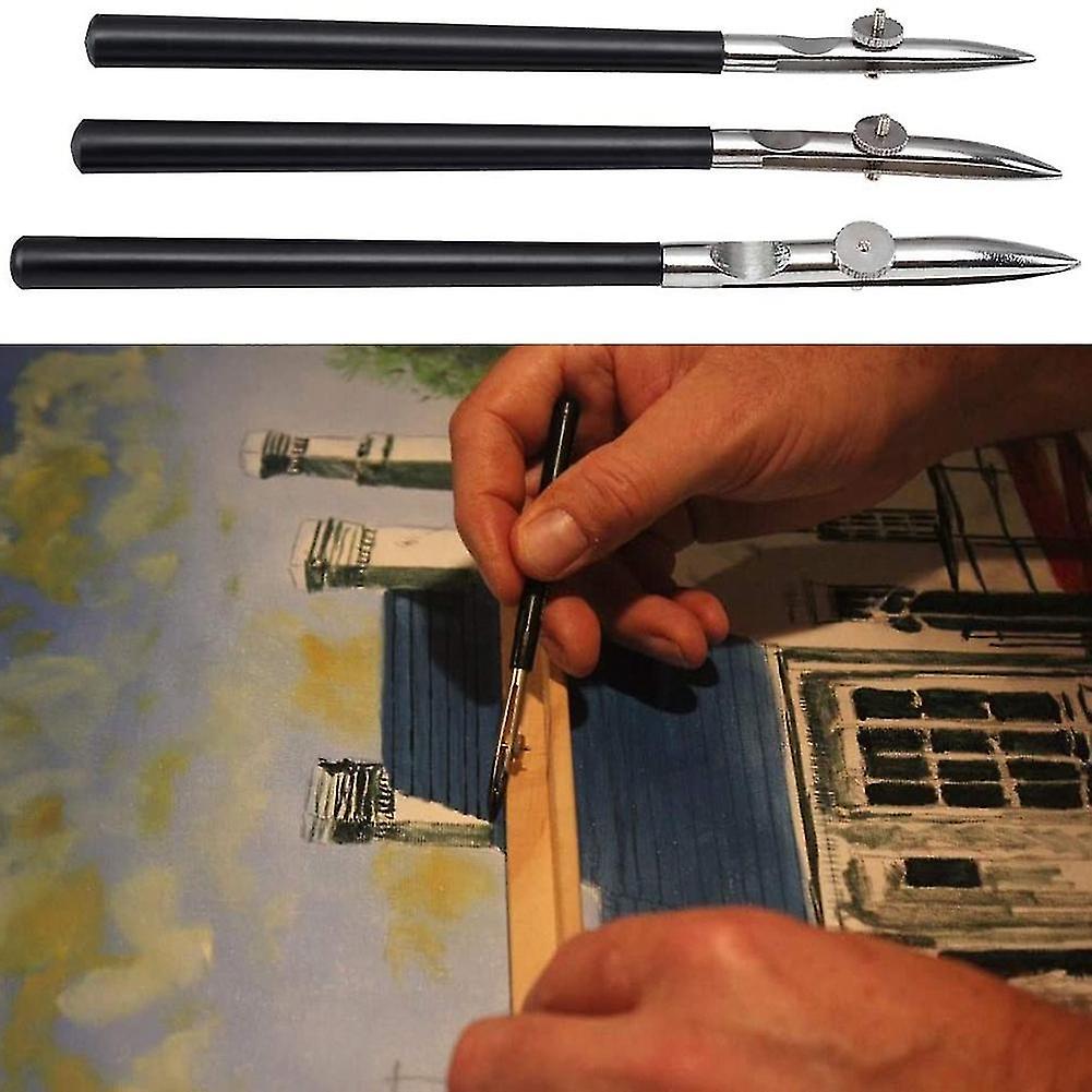 3 Sizes Art Ruling Pen Set, 3 Packs -hind Line Mas Fluid Pen, Straight ...