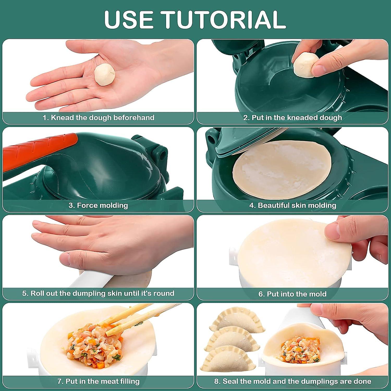 Newest 3-in 1 Dumpling Maker, Dumpling Ravioli Maker Press, Empanada ...