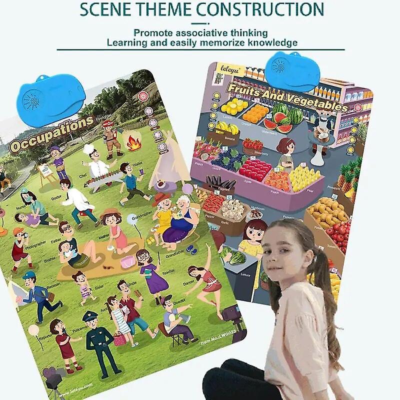 Educational Toys Alphabet Poster Interactive Educational Poster Toy ...