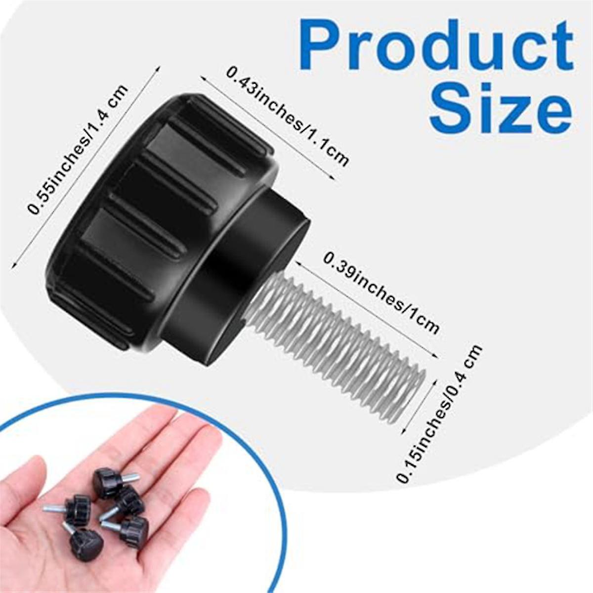 10 Pcs Thumb Screws, Mount Screws M 4 X 10 Mm Knurled Thumbscrews With ...
