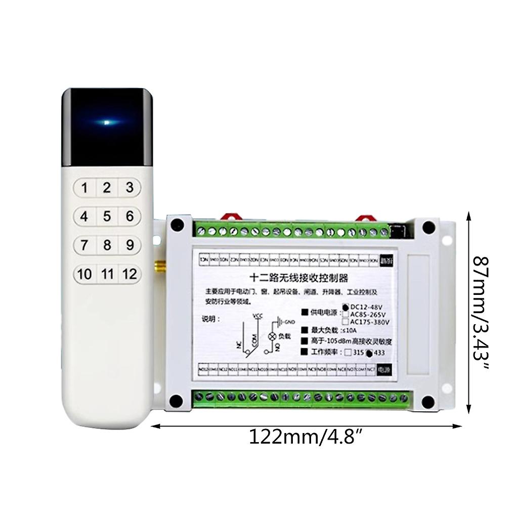Multi Device 12 Channel Remote Control SwitchUniversal Easy Convenient ...