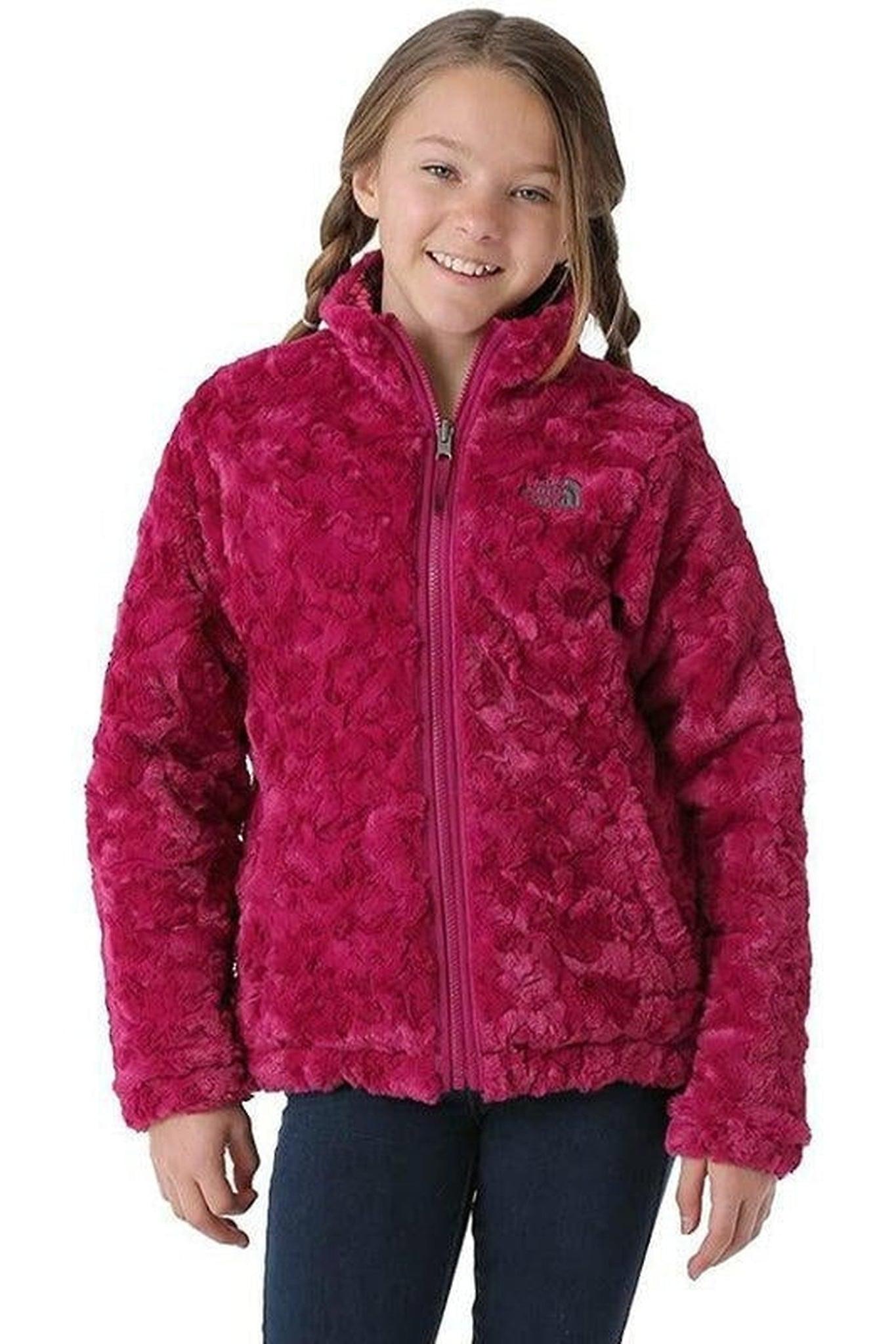 North Face Reversible Kids Jacket Pink Butterfly | Fruugo US