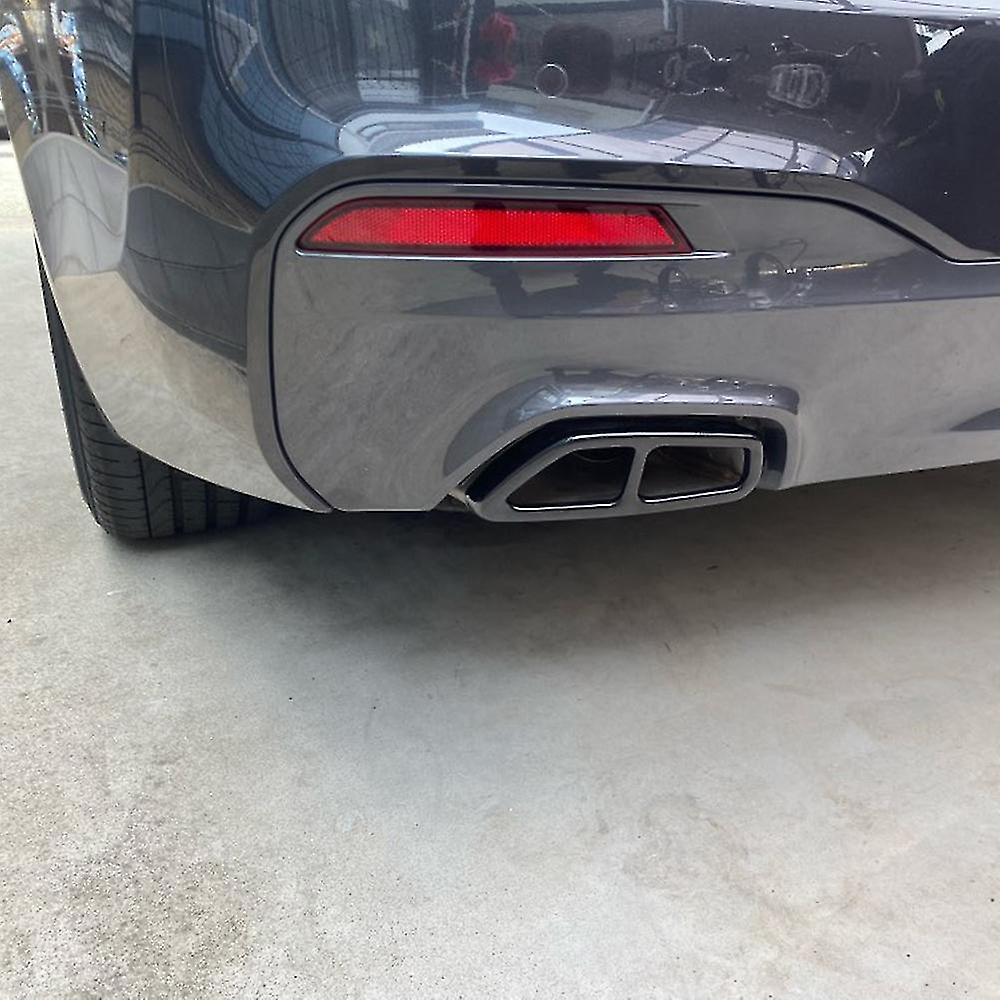 Stainless Steel Car Rear Dual Exhaust Muffler Pipe Cover Exhaust ...