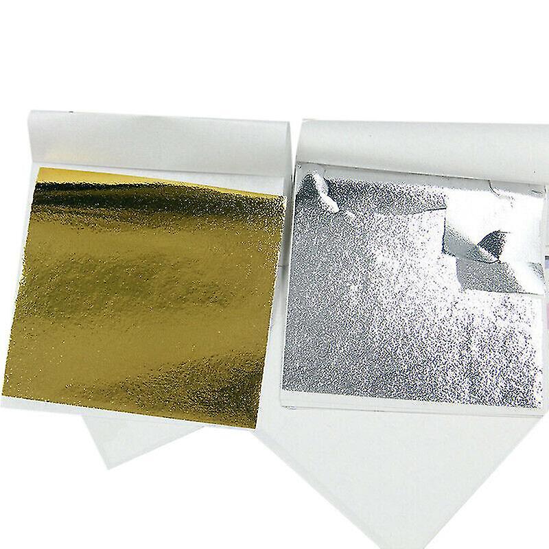 100x 24K Gold Leaf Sheets Art Craft Design Gilding Framing Scrap ...