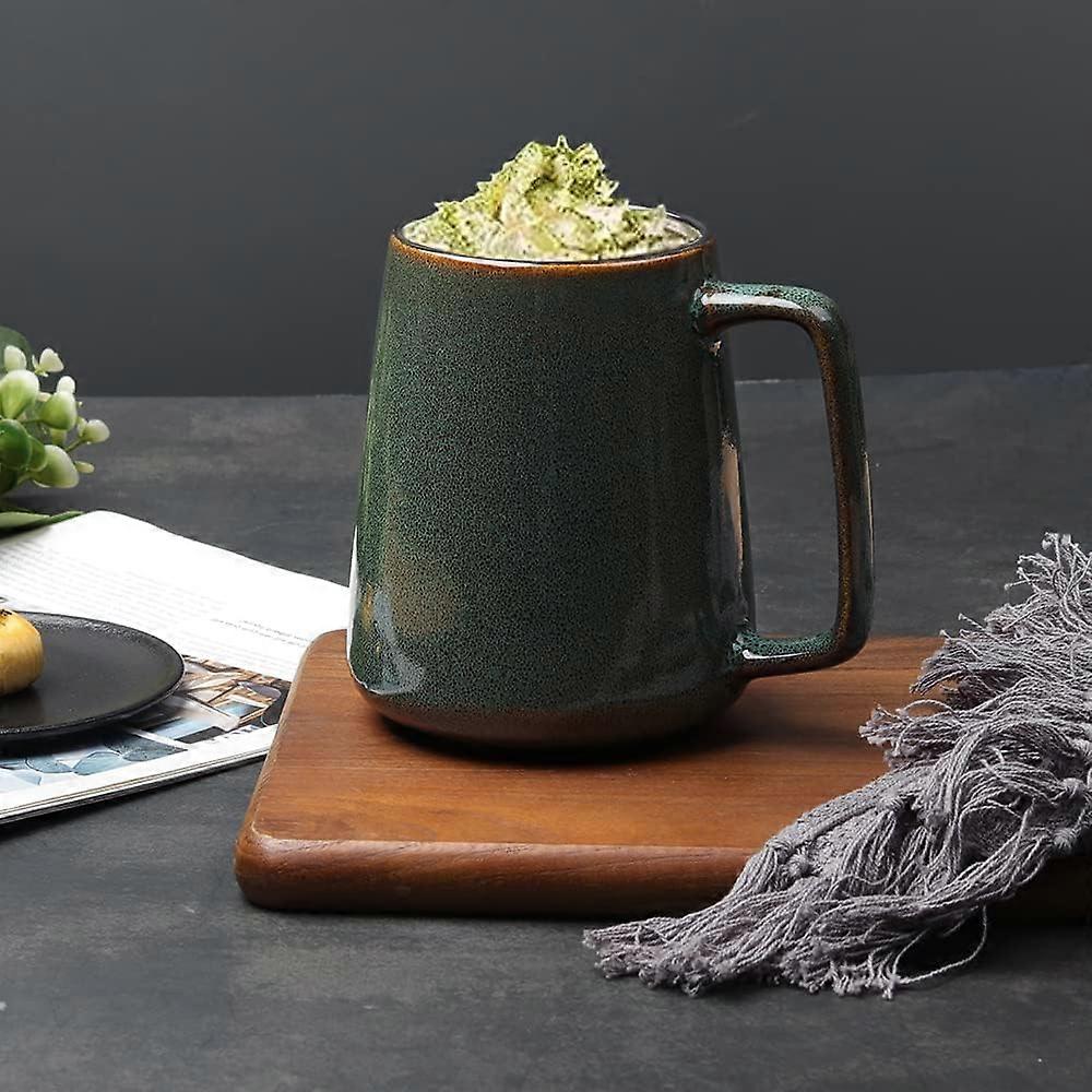 Large 24 OZ/700ml Ceramic Coffee Mugs with Golden Handle, Extra Big ...