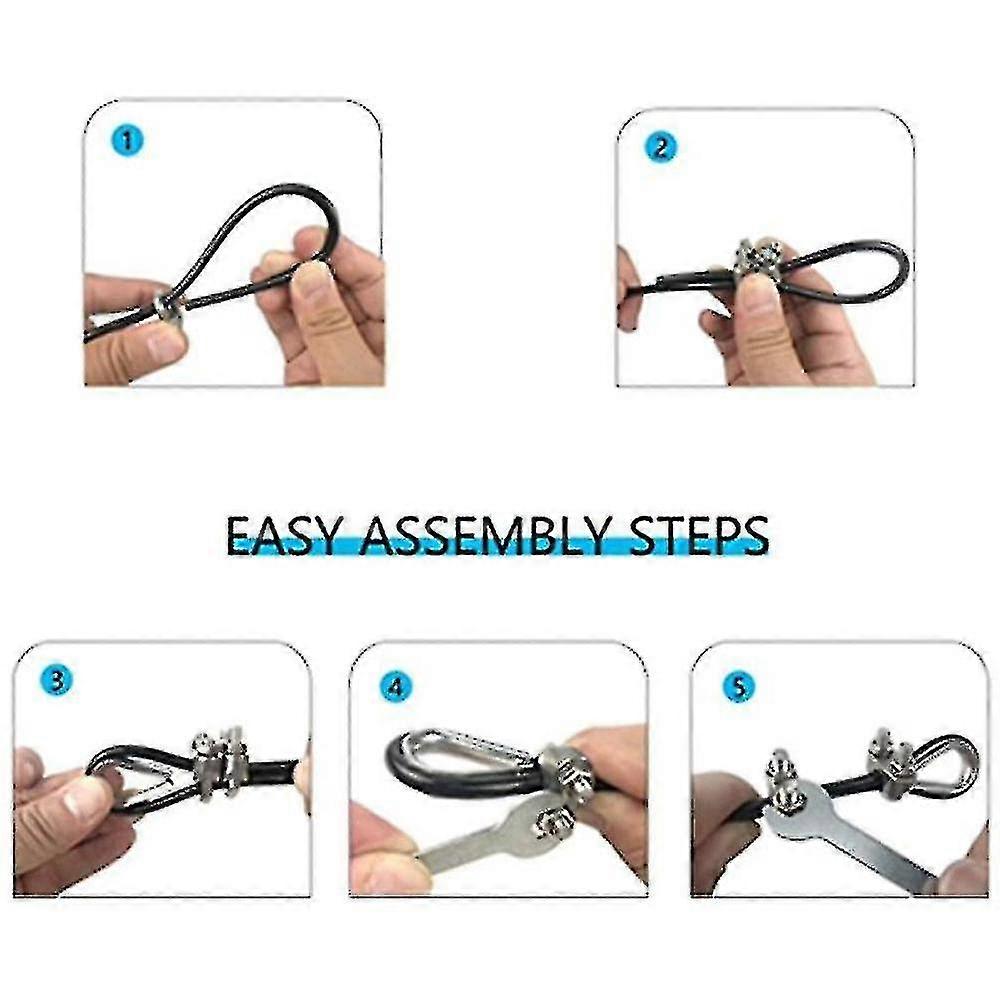 2m-5m Gym Cable Wire Rope Heavy Duty Steel Replacement Parts For Home ...