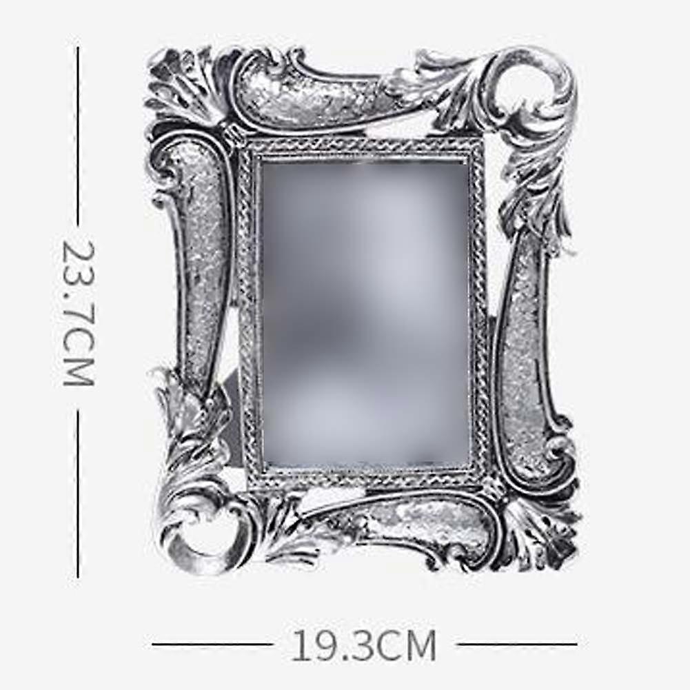 Silver 4x6 Resin Photo Frame Retro Picture Frame Flower Carved Photo ...
