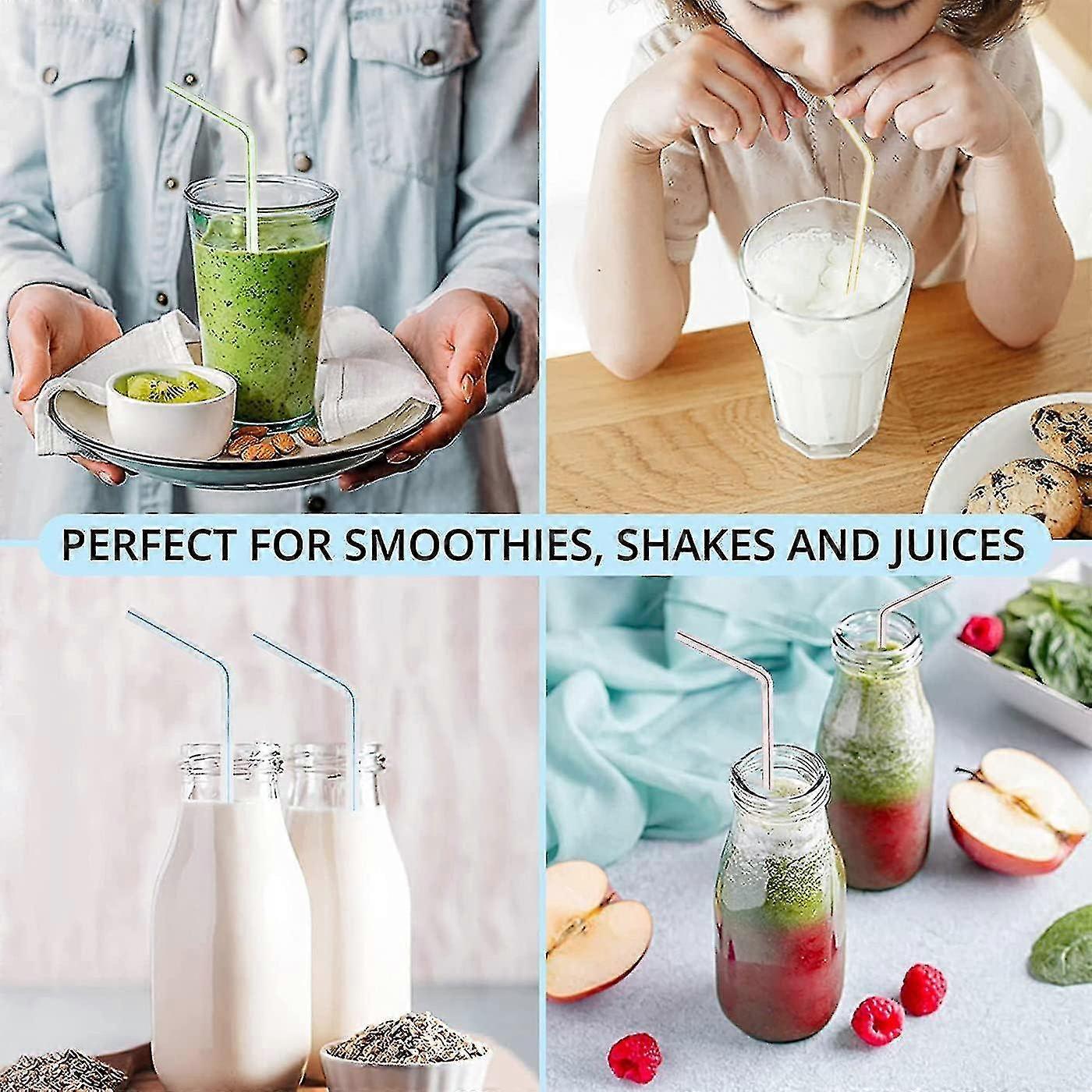 Plastic Straws, 200 Packs Of Straws Drinking Plastic Straws Reusable ...