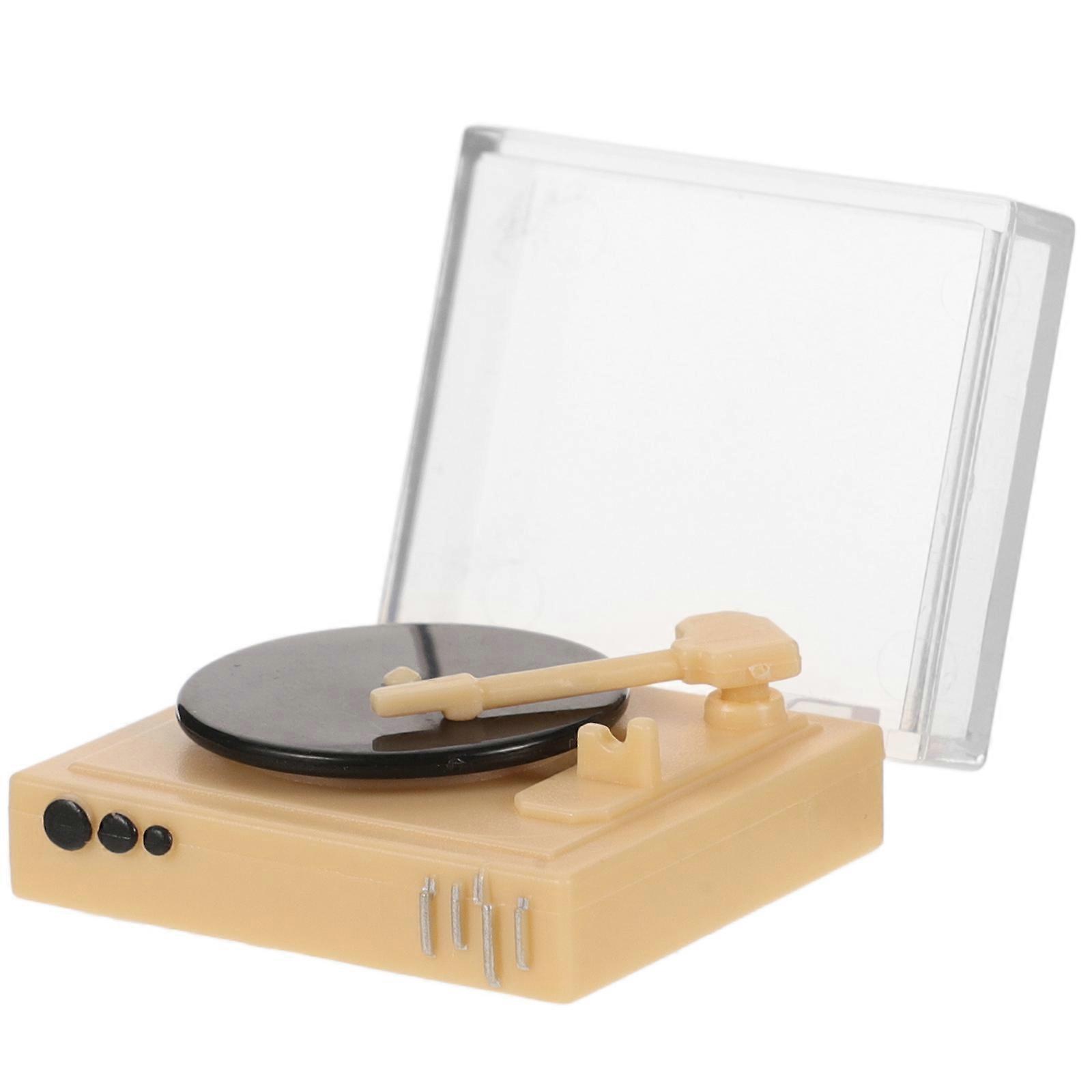 Mini Retro Record Player Simulation Miniature Record Player Model Toy ...