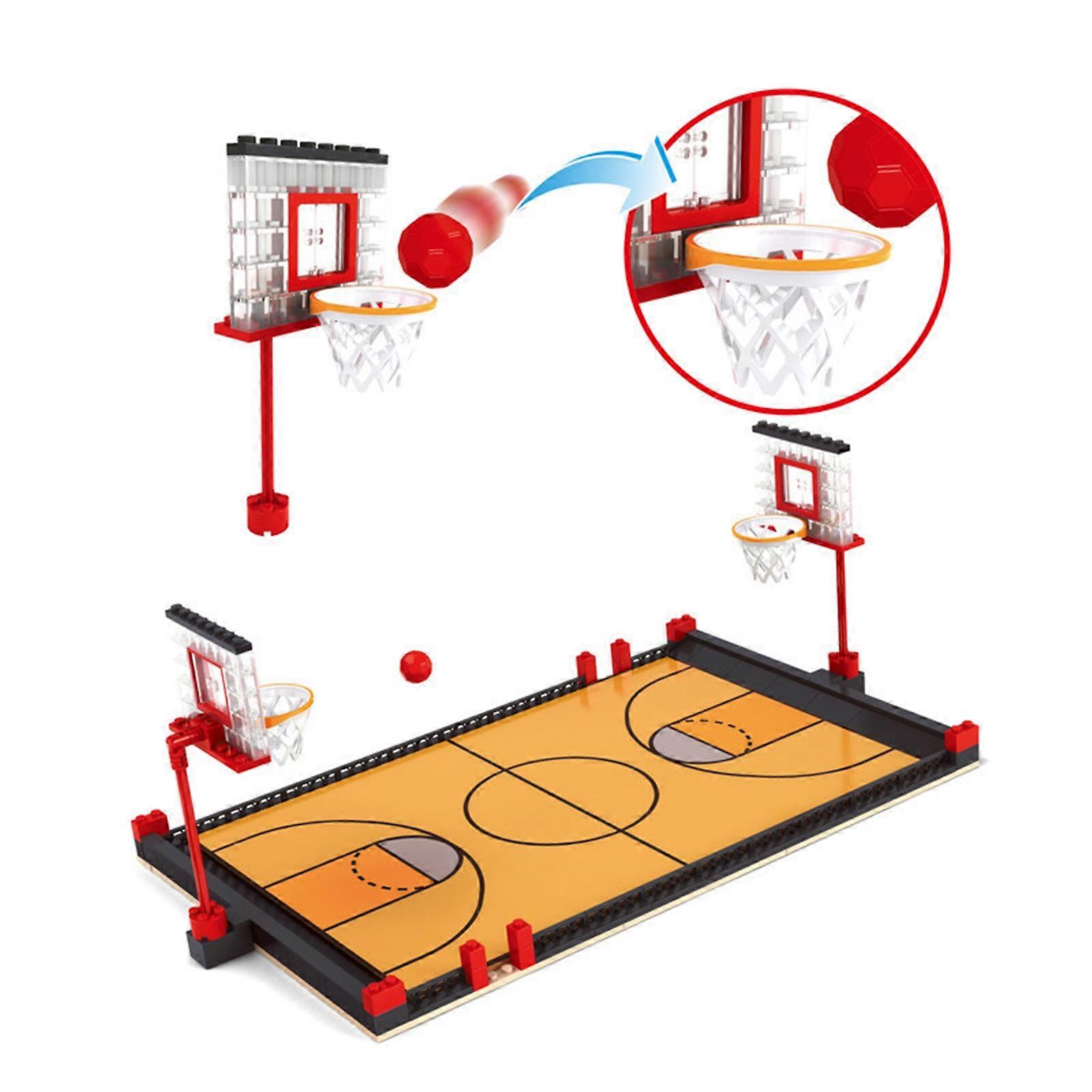 Big Basketball Court Block Assembly Children's Sports Toys DIY ...