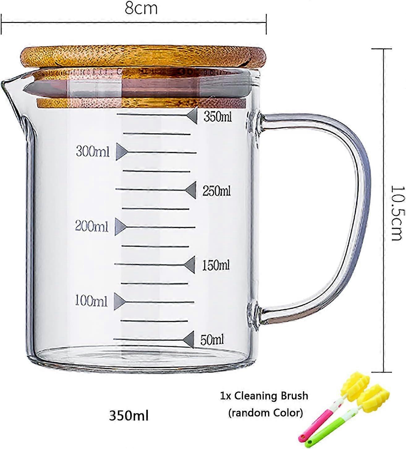 Glass Measuring Jug , Kitchen Lab Clear Easy to Read Measurements ...