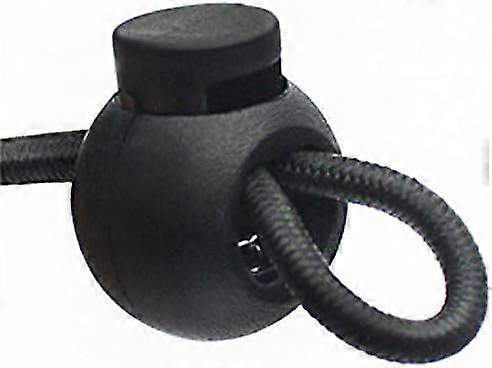 100 PCS Plastic Toggle Single Hole Spring Loaded Elastic Drawstring ...