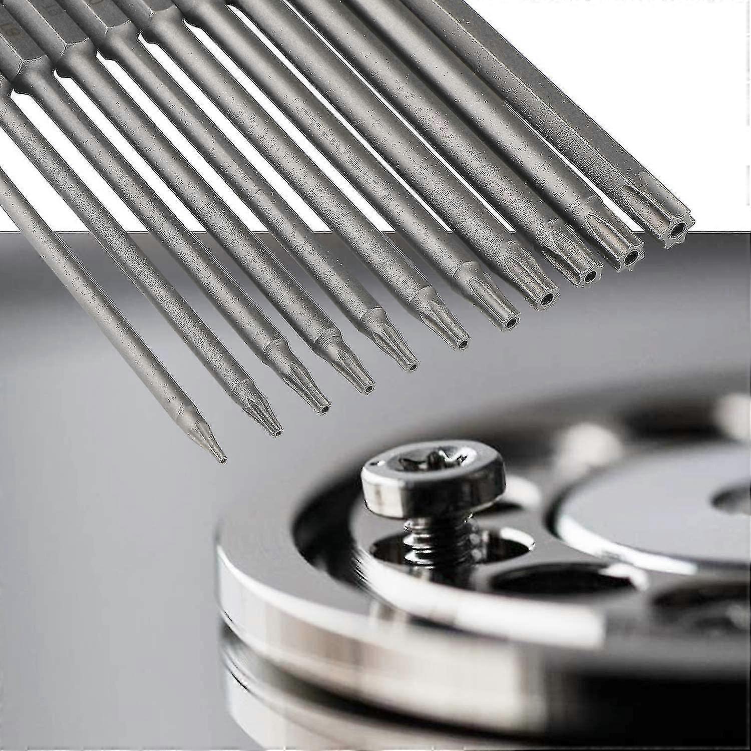 Set of 11 extra long (100 mm) and magnetic hexagonal torx bits ...